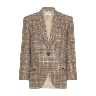 Max Mara Prince of Wales Karomuster-Sakko - - Jackets - Damen - Braun - M