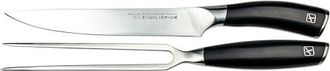 Rockingham Forge Equilibrium by Rockingham Forge RF-2570 Equilibrium von Rockingham Forge 2 Stück Schnitzset, Edelstahl, Schwarz