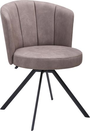 VENJAKOB Stuhl, Anthrazit, Grau, Metall, Textil, F&uuml;llung: Schaumstoff, Stativgestell, 62x83x64 cm, Goldenes M, Made in Germany, DGM, Lederauswahl, Stoffauswahl