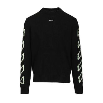 Off-white 3D Diag Outline Sweater - - Knitwear - Herren - Schwarzk - M