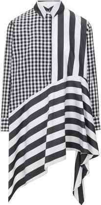 Marques Almeida Chemise ray&eacute;e et &agrave; carreaux en coton