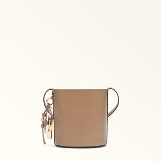 Furla Roxie Beuteltasche Toffee Strukturiertes Leder Damen