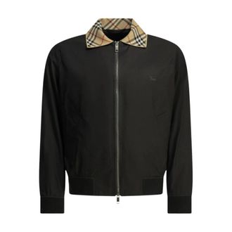Burberry Icon Stripe Collar Bomber Jacket - - Jackets - Herren - Schwarzk - L