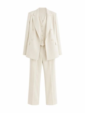 Max Mara Womens Dress Studio White Virgin Wool; Lining: Acetate
