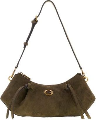 Guess Sac port&eacute; &eacute;paule effet cuir daim