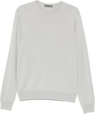 Corneliani Pull &agrave; col rond - Homme - Pulls - Gris - Taille: XL