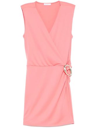 Patrizia Pepe robe courte à détails drapés - Rose
