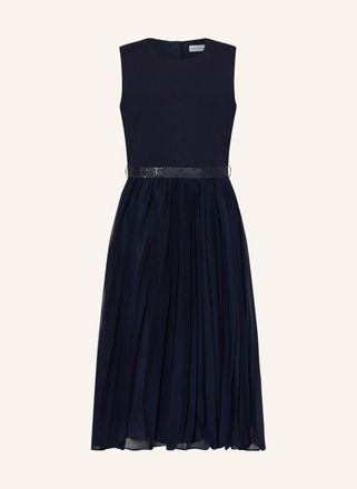Danamade Danamade Cocktailkleid Mit Plissees Und Glitzergarn blau
