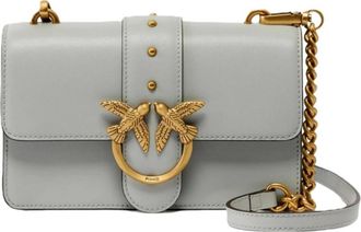 Pinko Pinko, Femme, Sacs, Gris, Taille: ONE Size Love Bag One Small Sac Bandouli&egrave;re