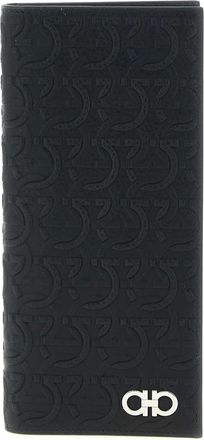 Ferragamo Homme, Accessoires, Noir, Taille: ONE Size Gancini Wallet