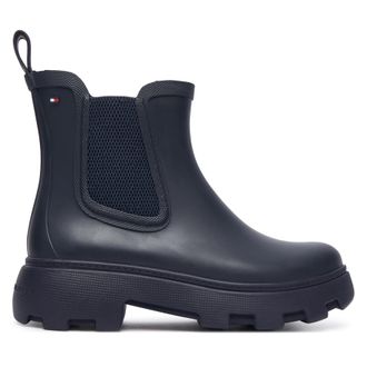 Tommy Hilfiger Gummistiefel Tommy Hilfiger Flag Cleated FW0FW09387 Dunkelblau