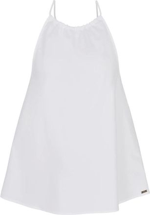 A|X Armani Exchange Femme, Tops, Blanc, Taille: 36 FR Haut Caraco à Bretelles Spaghetti