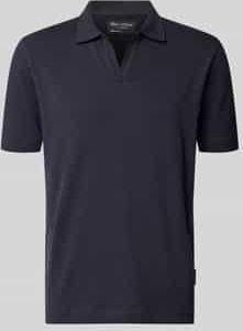 Marc O'Polo Regular Fit Poloshirt aus Baumwoll-Leinen-Mix