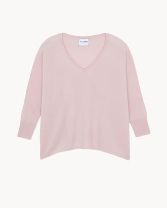 Kujten Pull cachemire femme col V oversize - Pull Minie