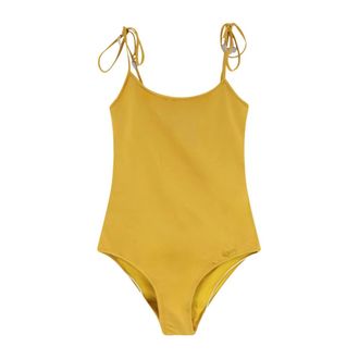 Chlo&eacute; Geknoteter Einteiler Badeanzug - - Swimwear - Damen - Gelb - XS