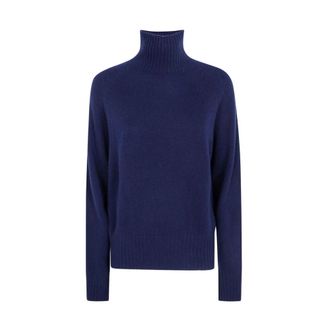 Seventy Pull &agrave; col roul&eacute; en cachemire - Femme - Pulls - Bleu - Taille: 40 FR