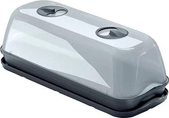 Prosperplast RESPANA TABLE GREENHOUSE Mehrzweck-Saatbett/-schale, Abmessungen (mm) 515x196x185, Farbe Anthrazit