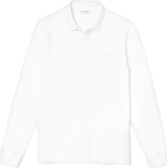 Lacoste Homme, Tops, Blanc, Taille: M Polo &agrave; Manches Longues pour Homme