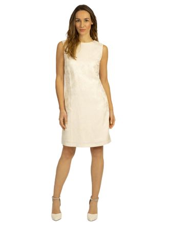 Apart Fashion ApartFashion Damen Jacquardkleid Kleid, Creme, 38 EU