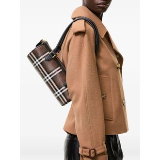 Burberry Mini Check Barrel Bag