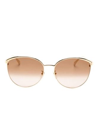 Cartier Panth&egrave;re Brille mit ovalem Gestell - Gold