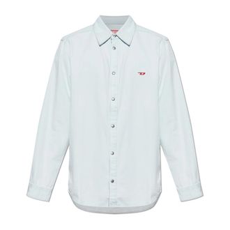 Diesel Hemd D-Simply - - Shirts - Herren - Blau - XS