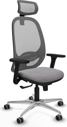 Piqueras y Crespo B&uuml;rostuhl, zylindrisch, mit 3D-Armlehnen, h&ouml;henverstellbarer Lendenwirbelst&uuml;tze und Kopfteil, h&ouml;henverstellbar und neigbar. Ausgestattet mit 3 Positio