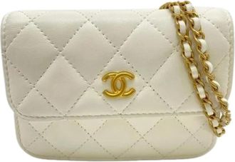 Chanel Sac bandouli&egrave;re mini vintage Pre-owned - Femme - Pre-owned - Blanc - Taille: ONE Size