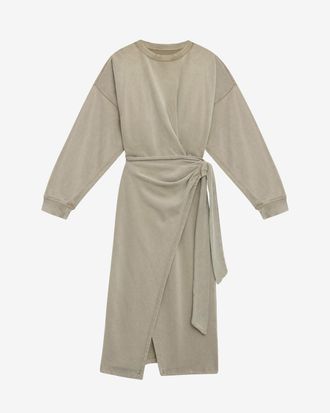 Isabel Marant Robe Sandrina - Femme - Clair Kaki - Taille 34 - Marant &Eacute;toile