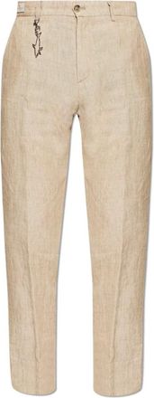 Paul & Shark Homme, Pantalons, Beige, Taille: XL Linen Pantalons