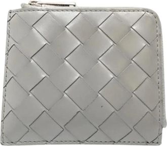 Bottega Veneta unisex, Pre-owned, Gris, Taille: ONE Size Portefeuille en tissu Pre-owned