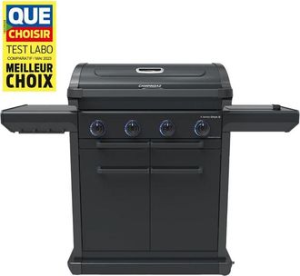 Campingaz bbq gaz onyx 4 s 37289 - Grille Culinary et plancha fonte &agrave; rebords - R&eacute;chaud la