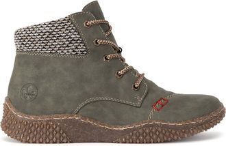 Rieker Schnürschuhe Rieker Y8441-54 Grün