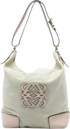 Loewe Sac bandouli&egrave;re en toile Pre-owned - Femme - Pre-owned - Beige - Taille: ONE Size
