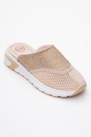 Prologue GLEA Mesh Strass Pantoletten Damen