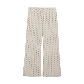 Valentino Garavani Hose mit Blumenmuster - - Trousers - Damen - Beige - S