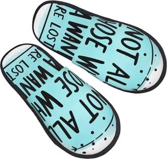 Generic Pantoufle Tous Ceux Qui Sont Perdus Ne Sont Pas Imprim&eacute;s Chaussures Doux Respirantes Chaussons Pour Homme Int&eacute;rieur Femme L