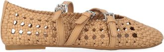 Michael Kors Femme, Chaussures, Brun, Taille: 37 EU Indy Flex Woven Ballet Flat
