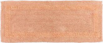 Homescapes Badläufer apricot, Premium Badematte 40x100 cm, Badteppich Baumwolle mit Wende-Design