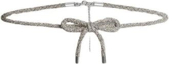Alberta Ferretti Femme, Accessoires, Gris, Taille: ONE Size Ceinture avec en strass