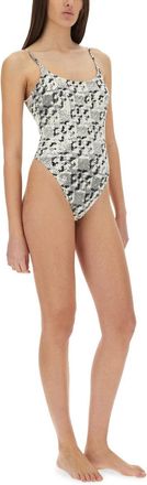 Tory Burch One-Piece Swimsuit - White