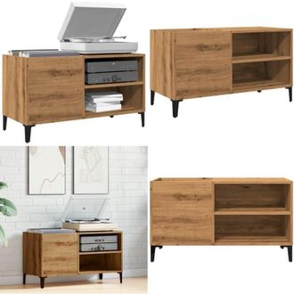 vidaXL Armoire à disques chêne artisanal 84,5x38x48 cm bois ingénierie - Vidaxl