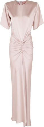 Andamane Femme, Robes, Rose, Taille: 38 FR Iris Satin Maxi Dress