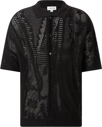 Lacoste Homme, Pulls, Brun, Taille: L Chemise Tricot Manches Courtes