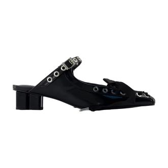 Ganni Eyelets Lace Up Sandalen - - Shoes - Damen - Schwarzk - 40 EU