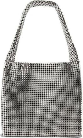 Paco Rabanne Femme, Sacs, Gris, Taille: ONE Size Mesh Shoulder Bag