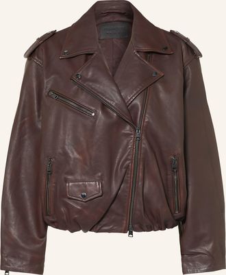 AllSaints Allsaints Lederjacke Samina rot