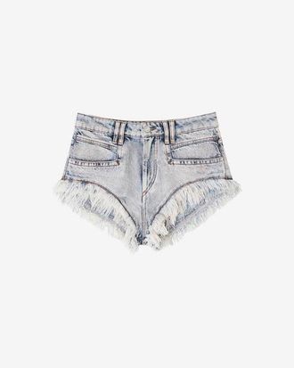 Isabel Marant Short Eneidao - Femme - Bleu Clair - Taille 36 - Marant &Eacute;toile