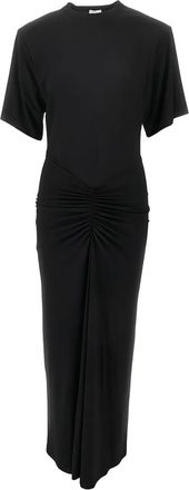 Andamane ruched midi dress - Schwarz