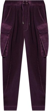 Dsquared2 Femme, Pantalons, Violet, Taille: 40 FR Pantalon &agrave; cordon de serrage aux chevilles